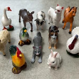Miniature Farm Animals - 12 Pieces - Your Choice Type - Etsy