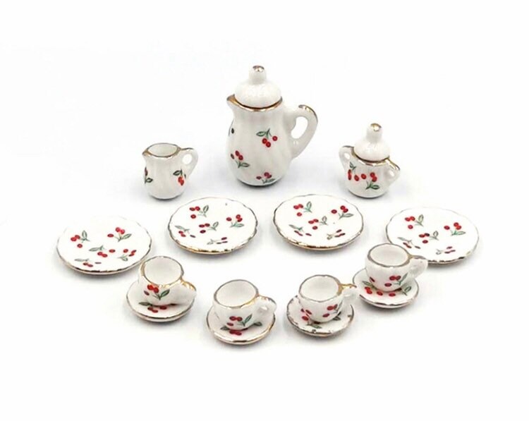 Dollhouse Miniature Tea Set your choice set | Etsy