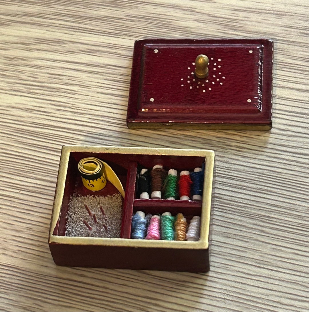 Miniature Sewing Box - Your Choice Color - Etsy