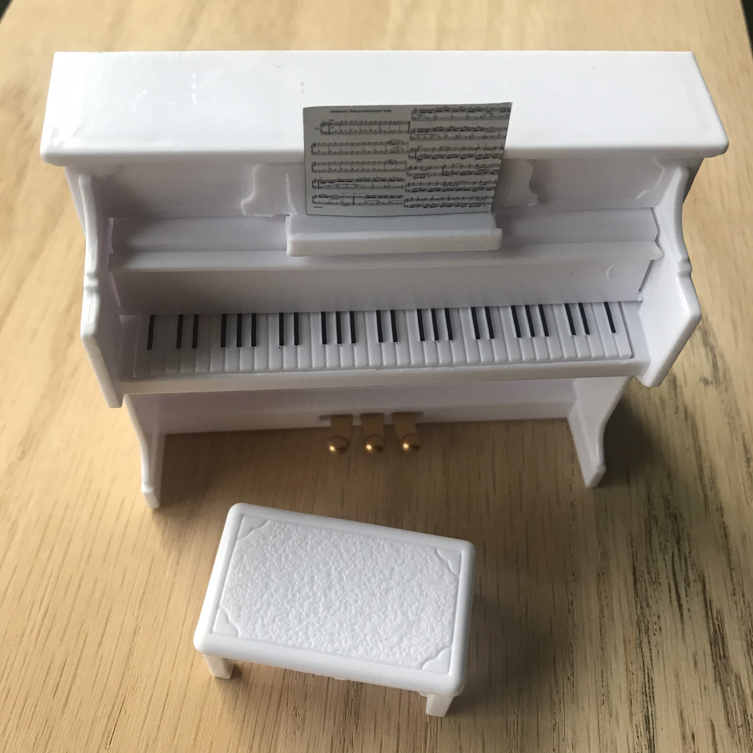 Dollhouse Miniature Piano Your Choice Color - Etsy