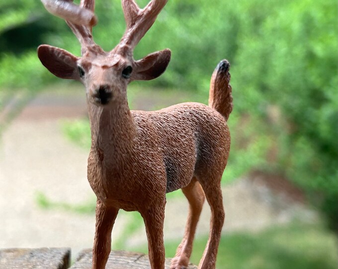 Hand-painted Miniature Deer Mini/micro Figurines for DIY, Jewelry ...