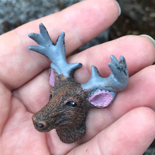 Miniature Deer Head - Etsy