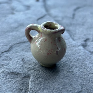 Dollhouse Miniature Clay Pitcher - Etsy