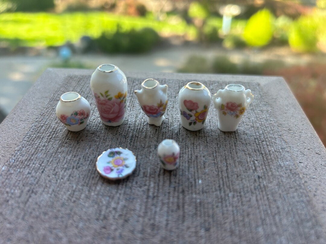 Dollhouse Miniature Jar/vase Set - Etsy