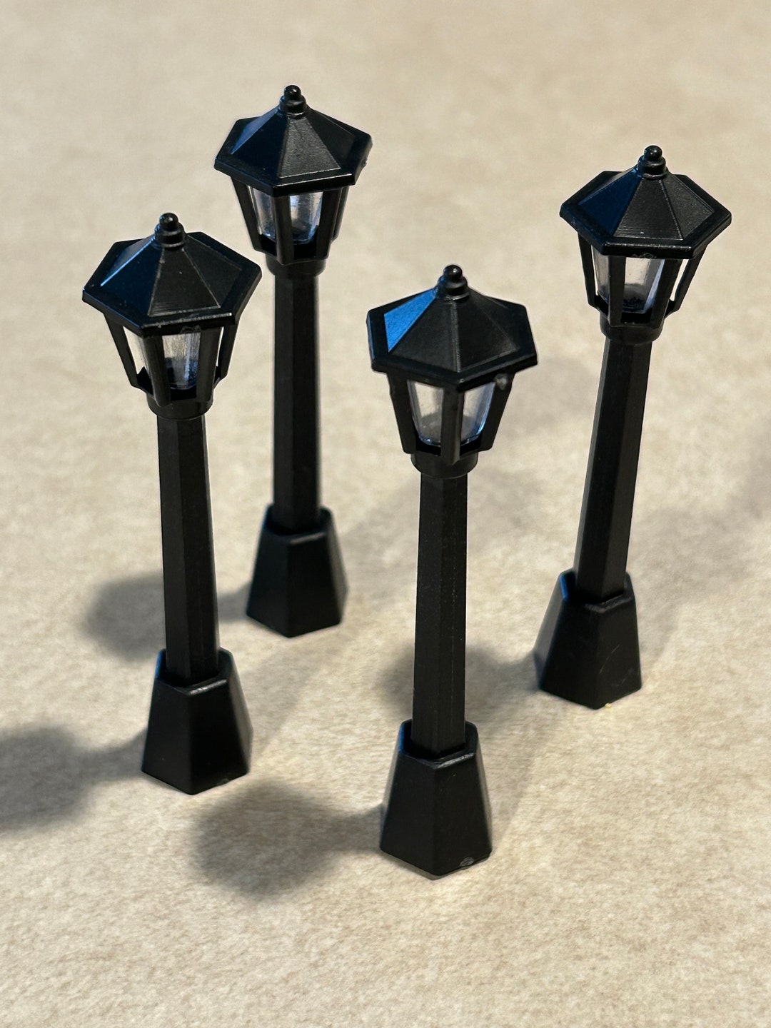 Dollhouse Miniature Lamp Posts - 4 Pieces - Etsy