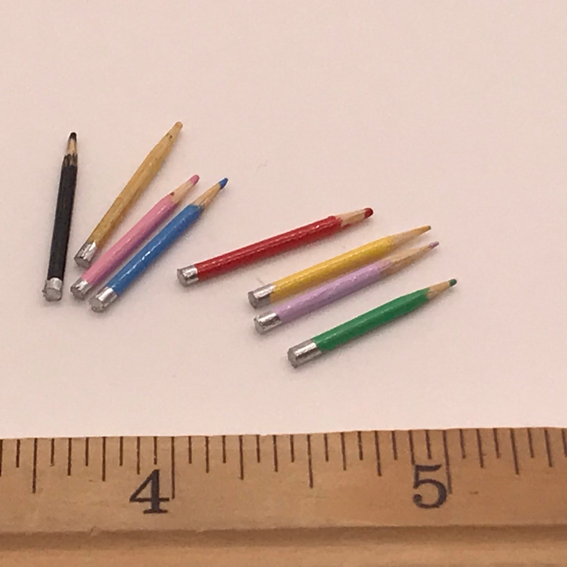 Dollhouse Miniature Pencils - 8 Pieces - Etsy