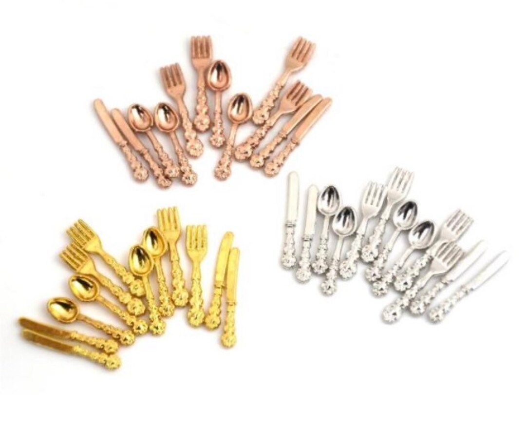 Dollhouse Miniature Silverware - Your Choice Type - Etsy