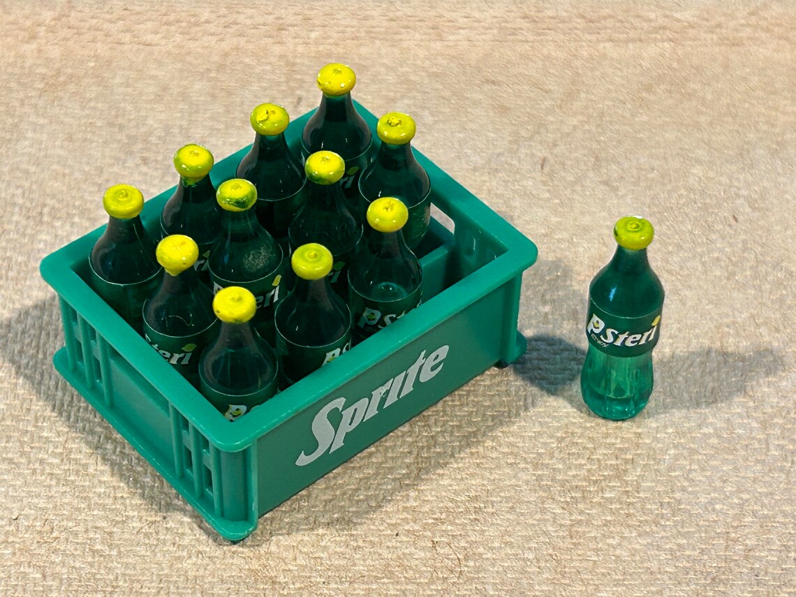 Miniature Soda Bottles in Crate - Your Choice Type - Etsy