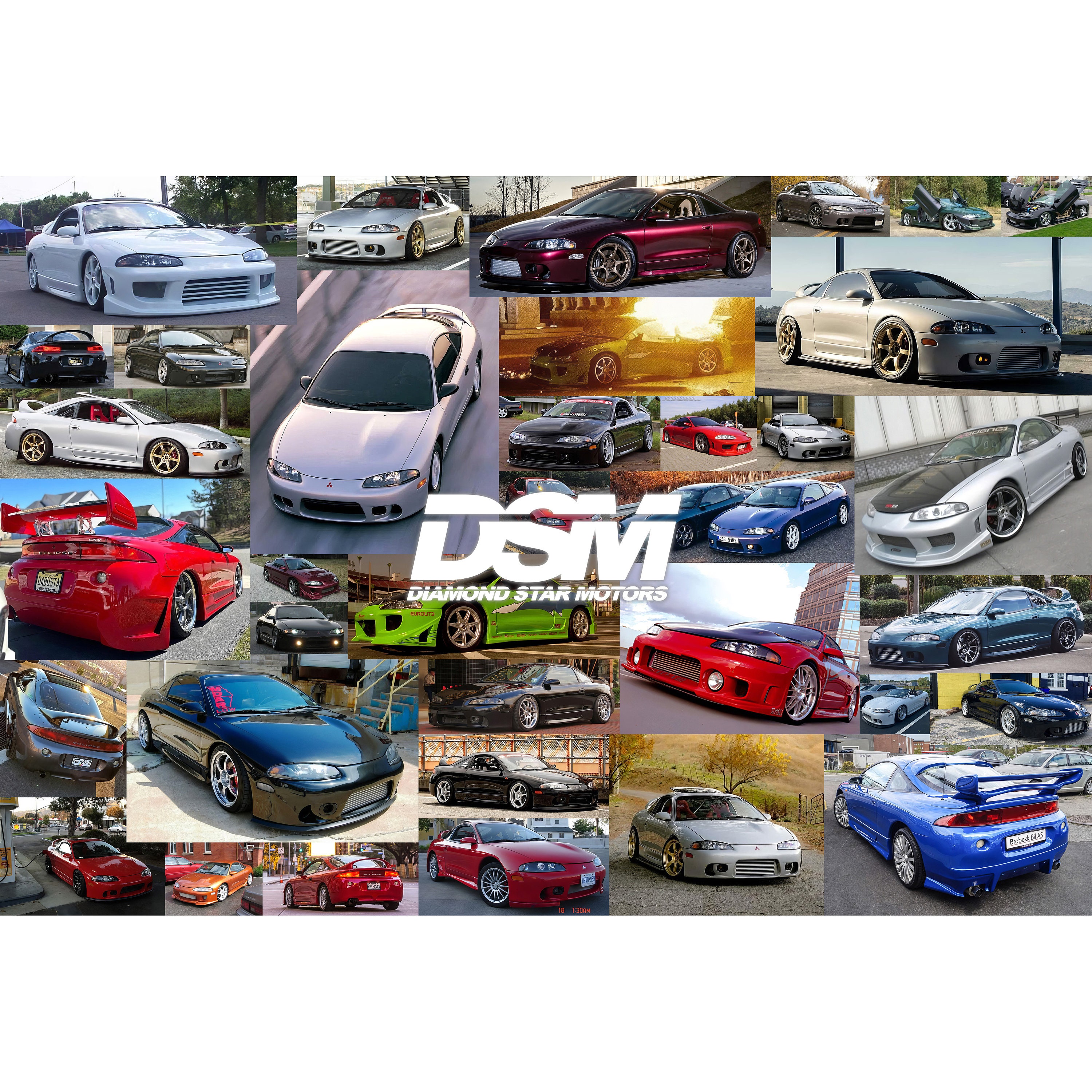 Mitsubishi Eclipse DSM Poster - Etsy