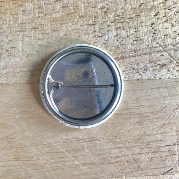 Vintage pin button 1980s teddy bear - Gem