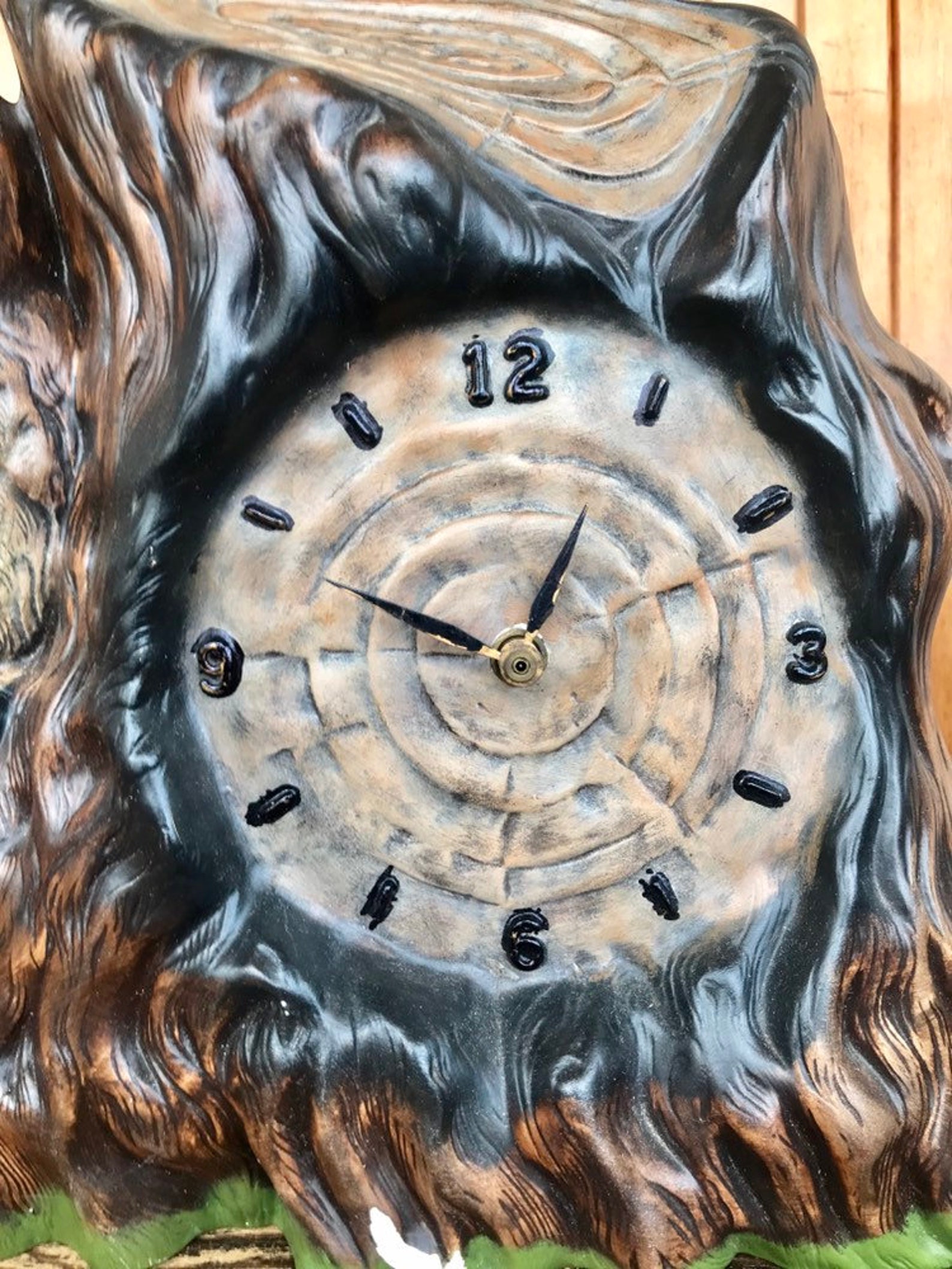 1980 Vintage Ceramic Owl Clock - Etsy