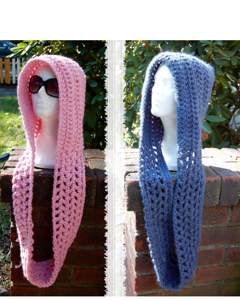 CROCHET PATTERN Scoodie + Scarf Hoodie Crochet Pattern + Easy Crochet ...
