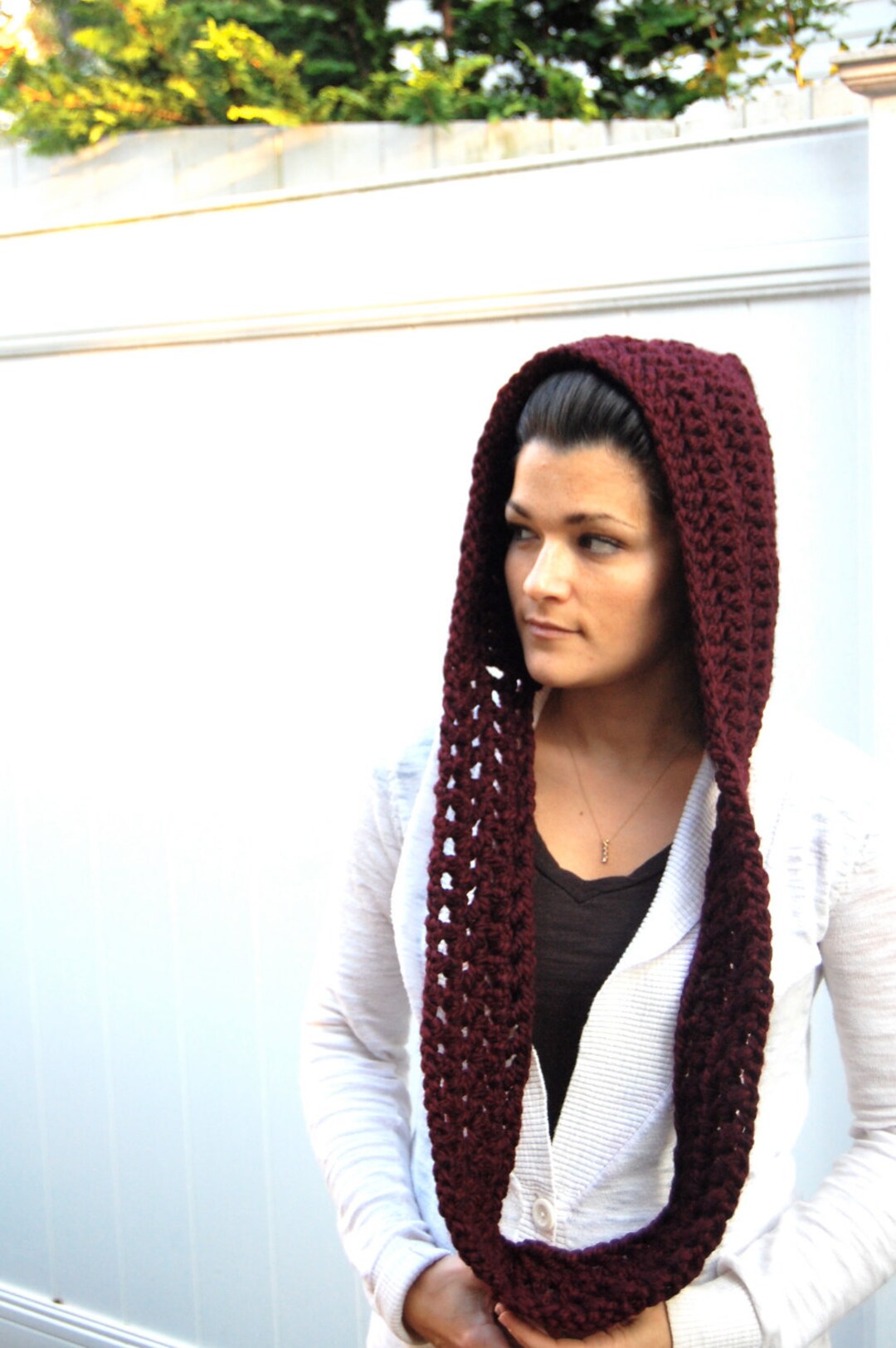 DIGITAL DOWNLOAD for Scarf/hoodie Crochet Pattern Easy - Etsy