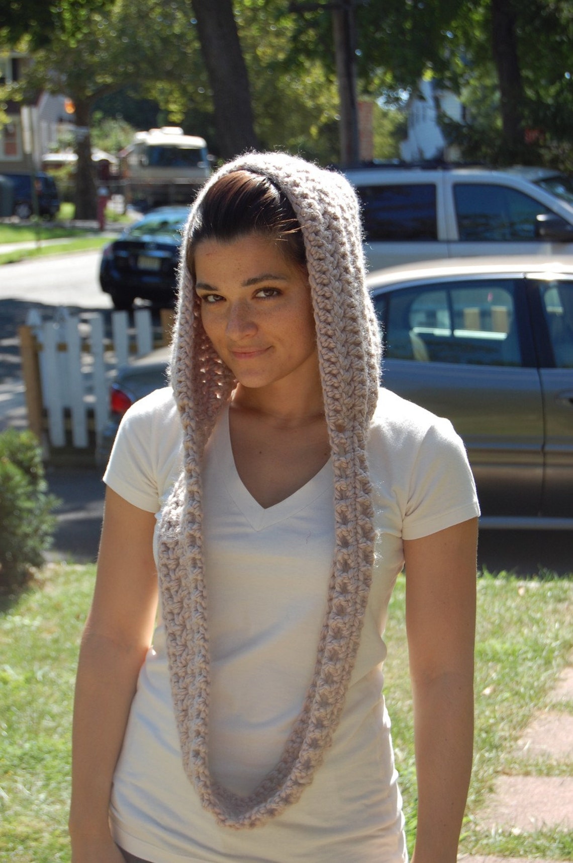 CROCHET PATTERN Scoodie + Scarf Hoodie Crochet Pattern + Easy Crochet ...