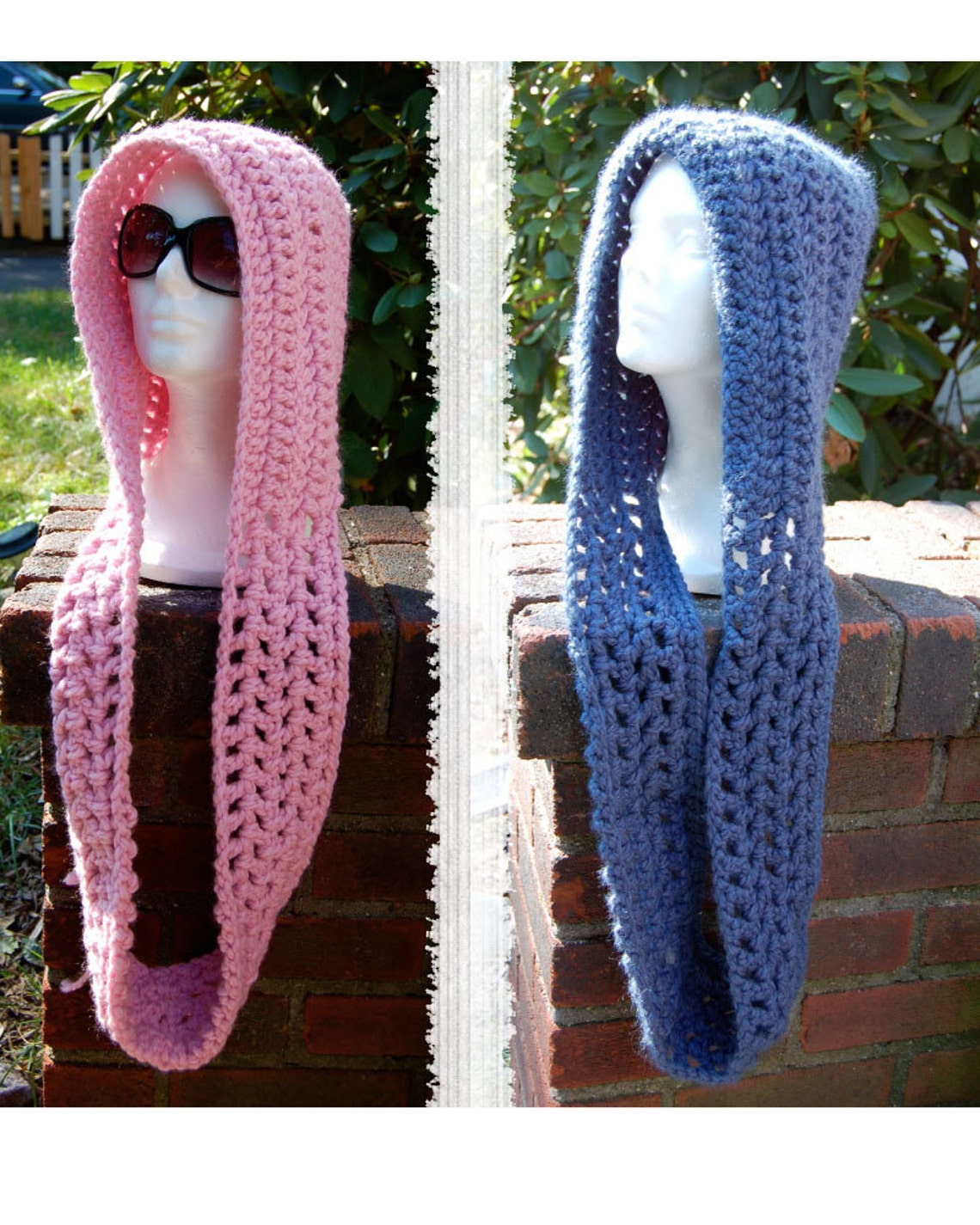 CROCHET PATTERN -scarf / Hoodie Pattern - Easy - Etsy