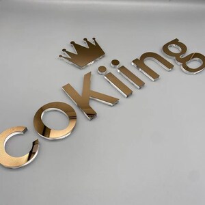 Custom Laser Cut Acrylic Letters Personalized Indoor Wall Decor ...