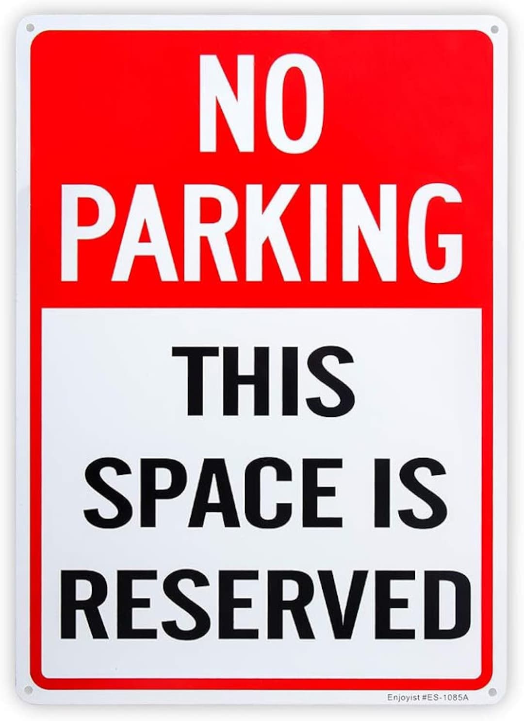 No Parking This Space is Reserved Sign 14x10 Reflective Aluminum UV ...