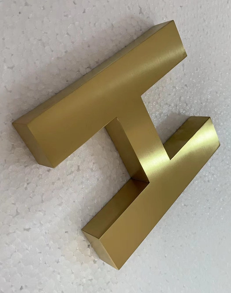 Personalized 3D Metal Letter Signs Custom Business and Wall Decor High ...