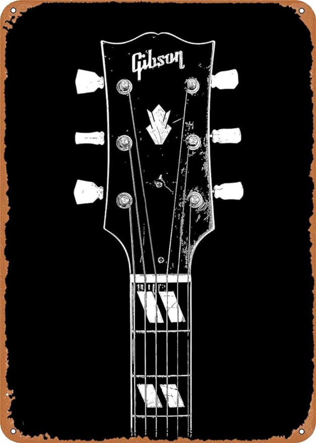 Metal Signs 8x12 Gibson ES300 Guitar 50s Retro Tin Art Decor Vintage ...