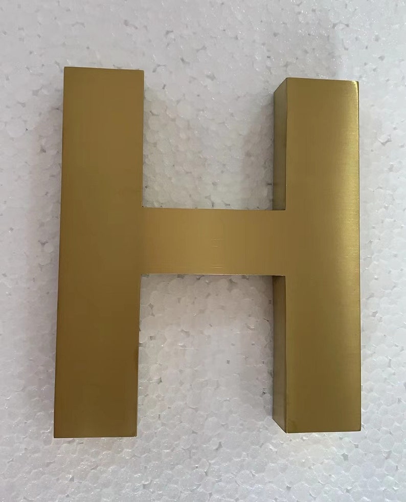 Personalized 3D Metal Letter Signs Custom Business and Wall Decor High ...