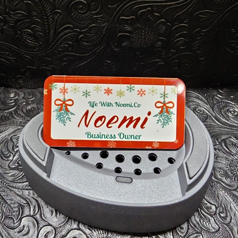 Christmas Name Tag - Etsy