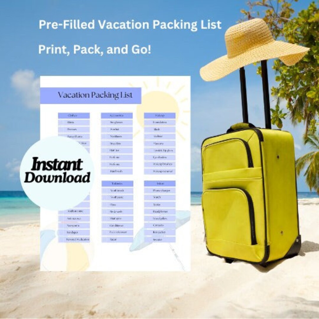 Packing Essentials for Women | Weekend Getaway List | Pre-filled ...