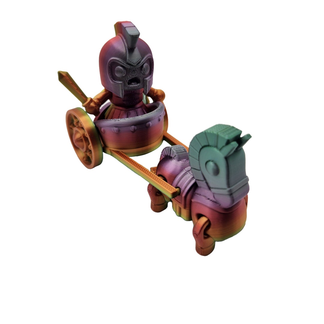 Mini Gladiator With Horse & Chariot - Etsy
