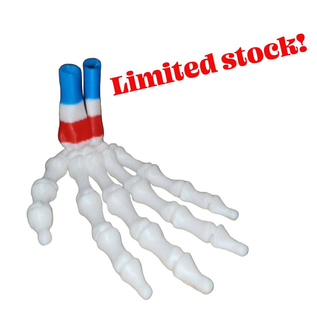 Flexi Skeleton Hand Limited Edition Red, White, Blue - Etsy