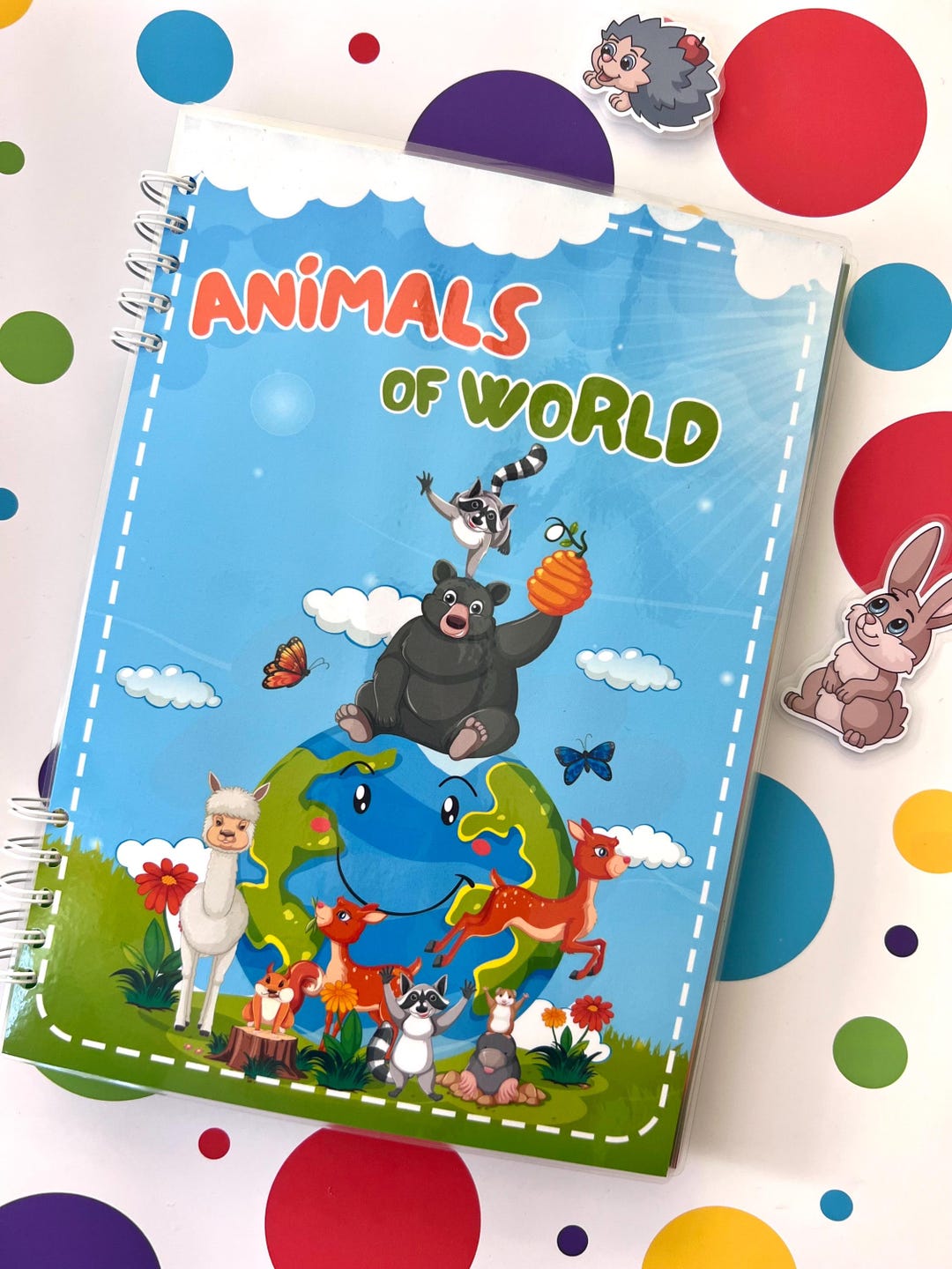 Animals Busy Book, Learning Binder, Preschool Busy Book, Toddler ...