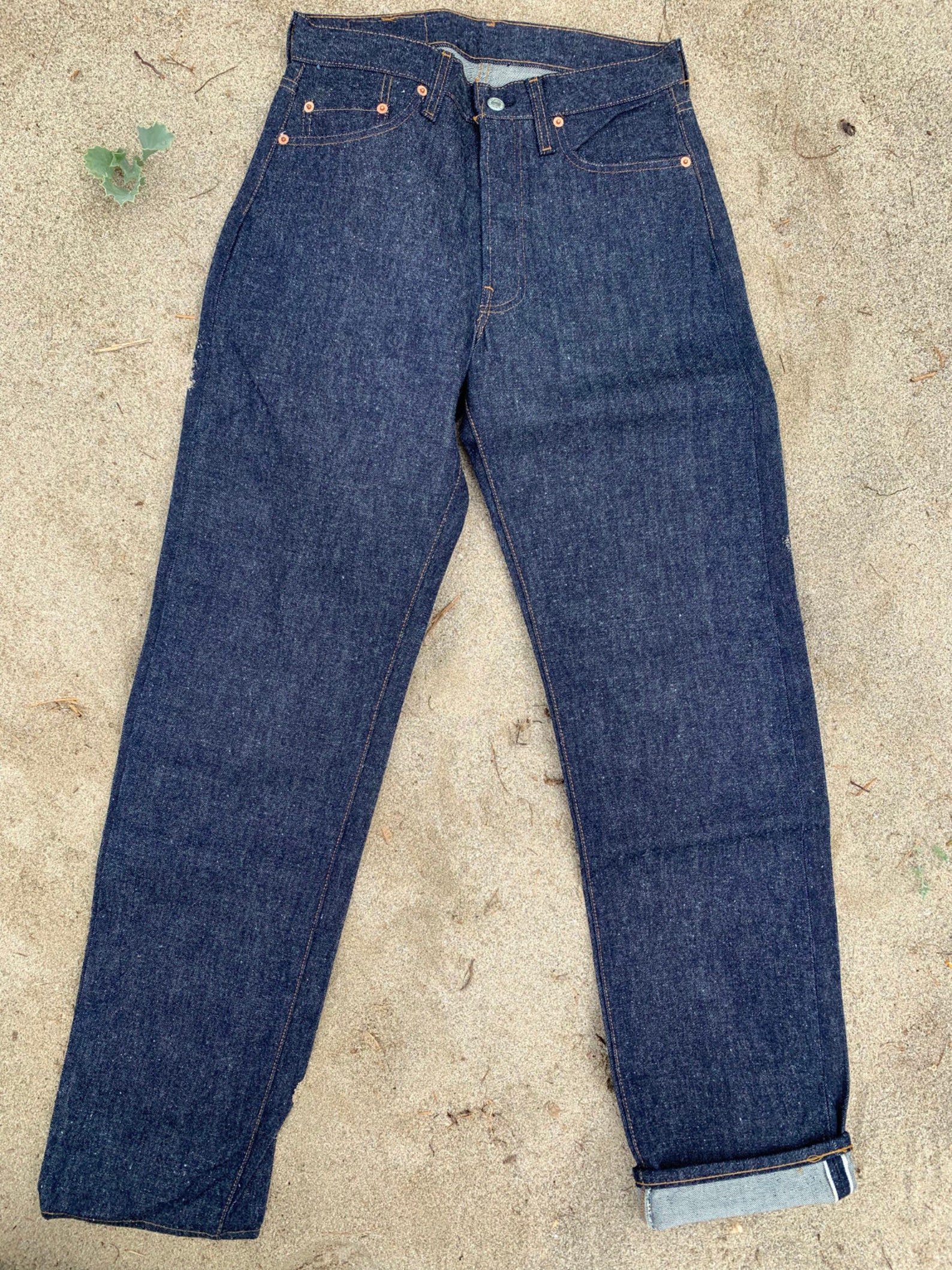 Rare Vintage Levi's 501 Selvedge Redline Jeans, Irregular 1990s, New ...
