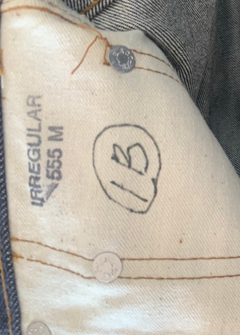Rare Vintage Levi's 501 Selvedge Redline Jeans, Irregular 1990s, New ...