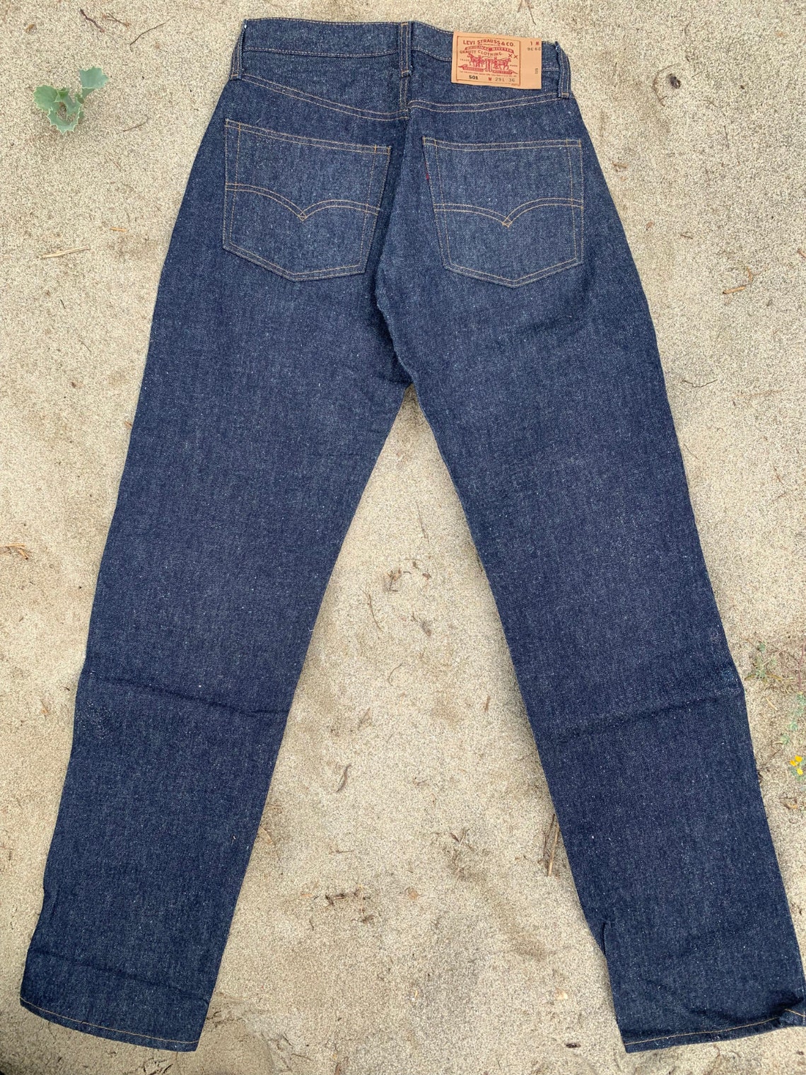 Rare Vintage Levi's 501 Selvedge Redline Jeans, Irregular 1990s, New ...