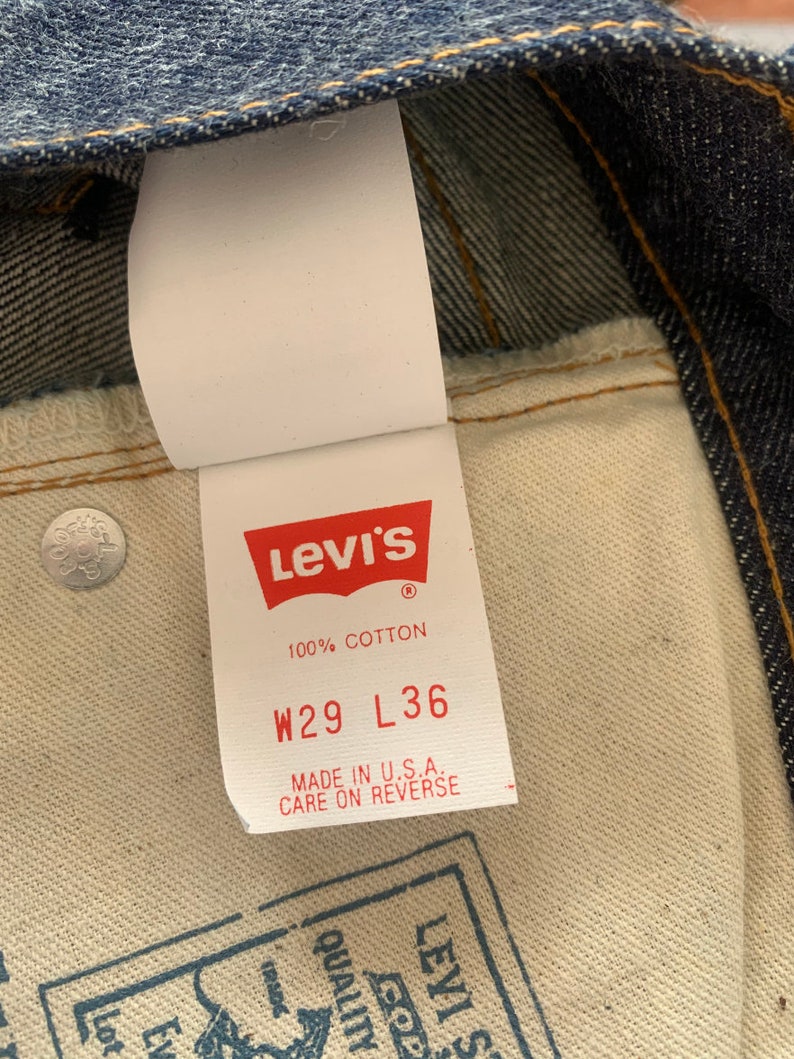 Rare Vintage Levi's 501 Selvedge Redline Jeans, Irregular 1990s, New ...