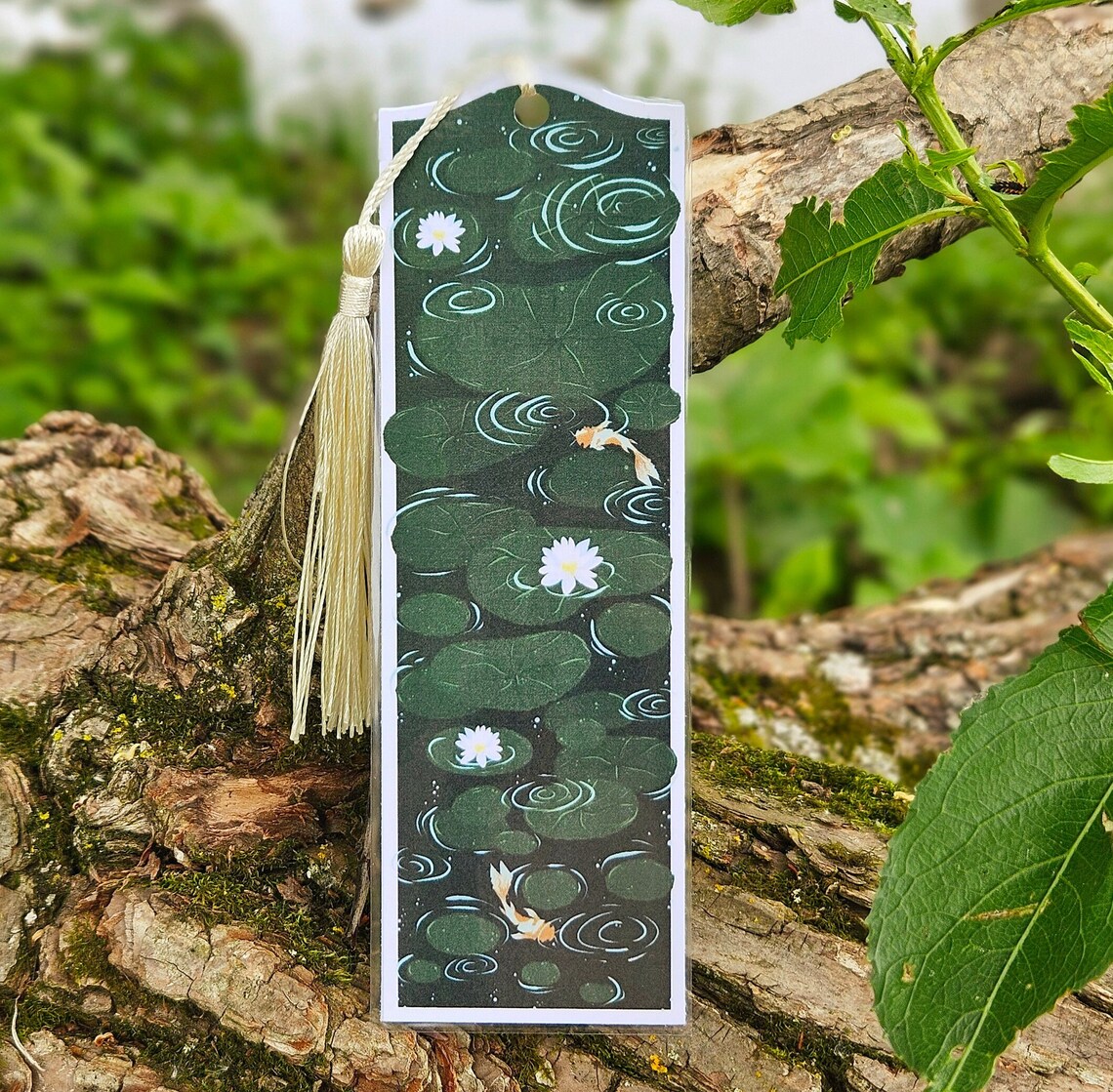 Pond Bookmark | Cute Bookmark | Book Lovers | Handmade | Reading ...