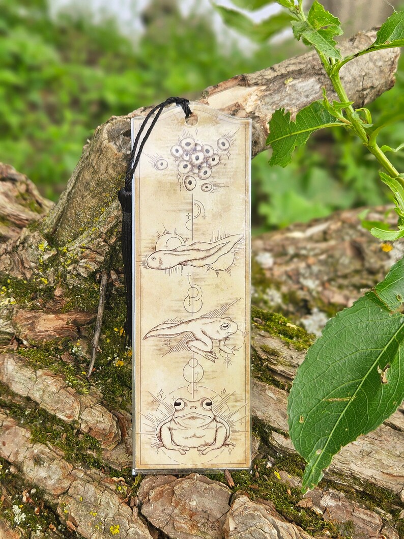 Frog Cycle Bookmark | Cute Bookmark | Book Lovers | Handmade | Reading ...