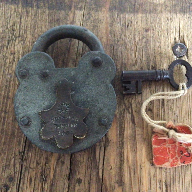 Antique Padlock - Etsy