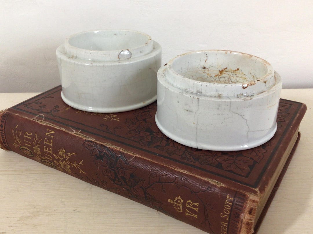 Antique Ironstone Ointment Potstwo Pots - Etsy