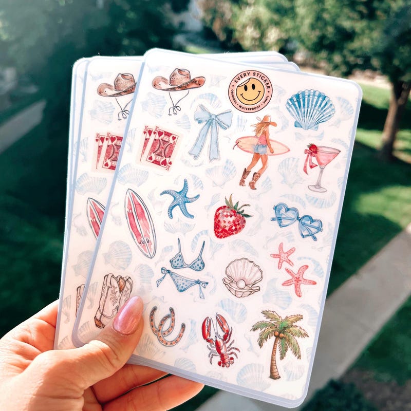 Preppy Stickers - Etsy