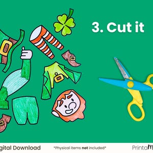 St. Patricks Day Printable, Build a Leprechaun Activity Sheet for Kids ...