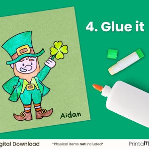 St. Patricks Day Printable, Build a Leprechaun Activity Sheet for Kids ...