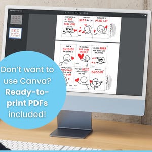 Meme Slang Kids Valentine's Day Cards, Funny Printable Classroom ...