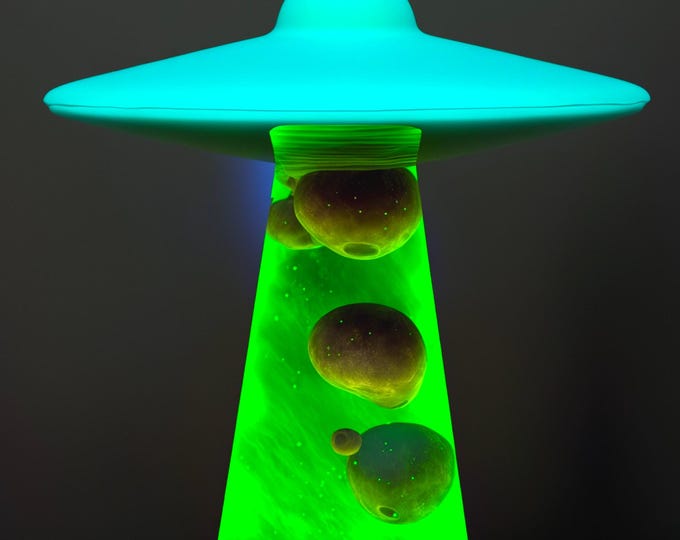 Abduction Glow UFO Cap – Green Night Edition for Lava Lamps (lamp Not ...