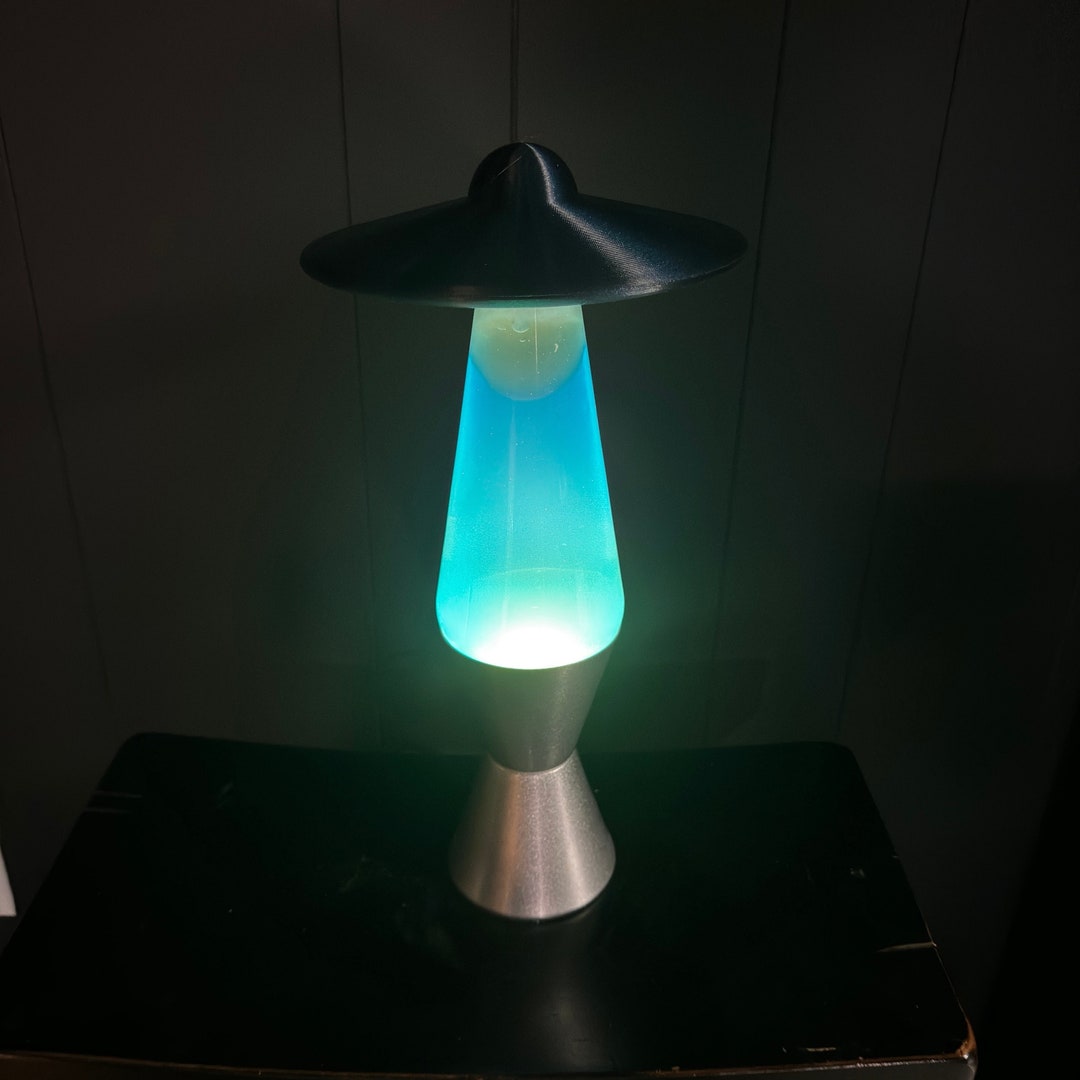 UFO Hovering Lava Lamp Cap Titanium Color Blend Top Cap Only - Etsy