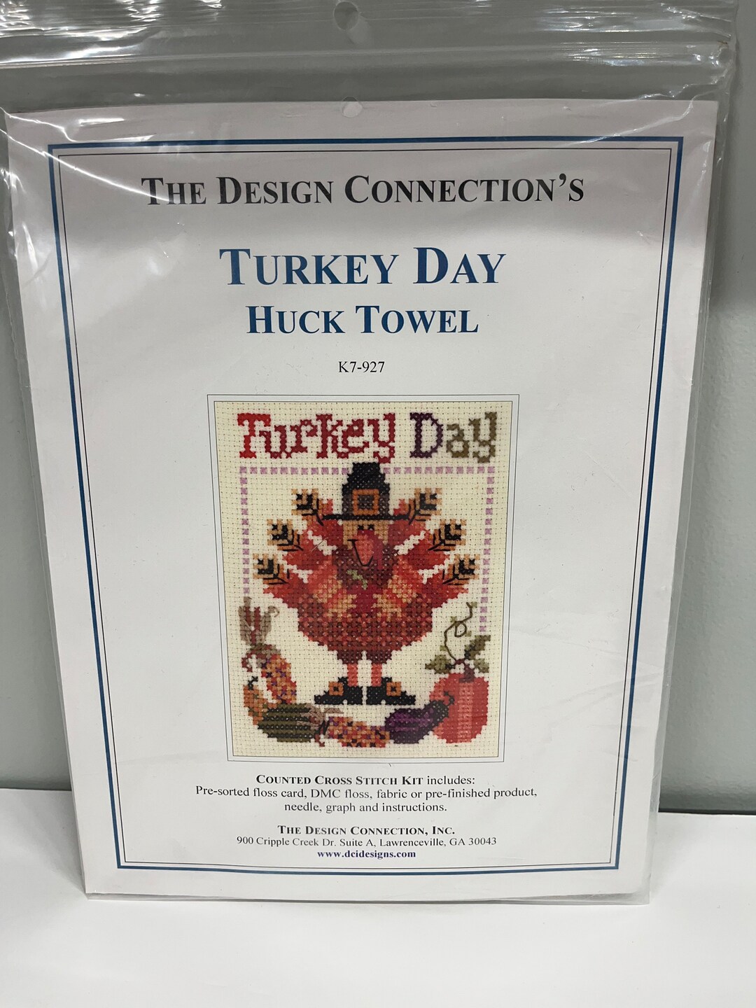 Design Collection Turkey Day Cross Stitch Kit Huck Towel Complete Kit ...