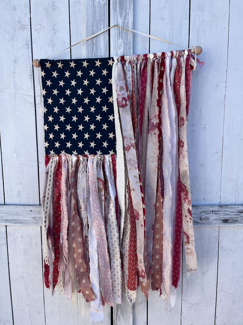 America’s 250th Birthday Celebration Flag Americana Ribbon Flag Wall ...