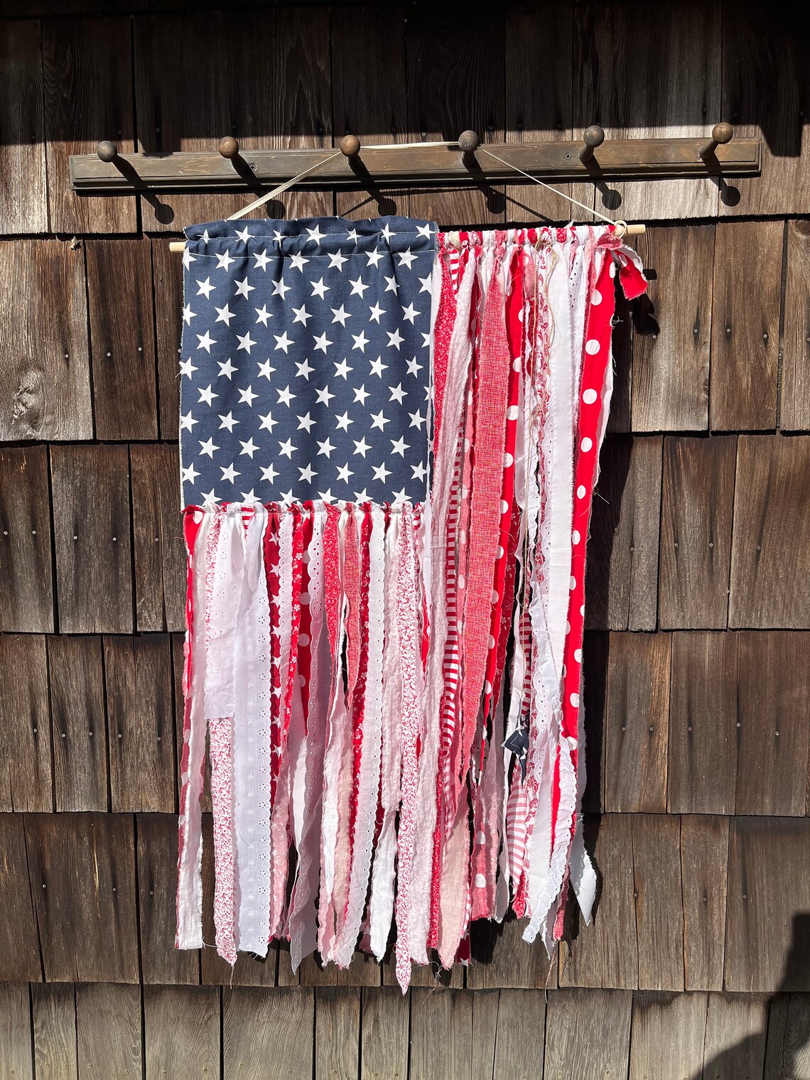 American Rag Flag Wall Hanging Spring Summer July 4th Red - Etsy
