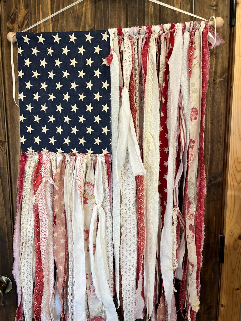 America’s 250th Birthday Celebration Flag Americana Ribbon Flag Wall ...