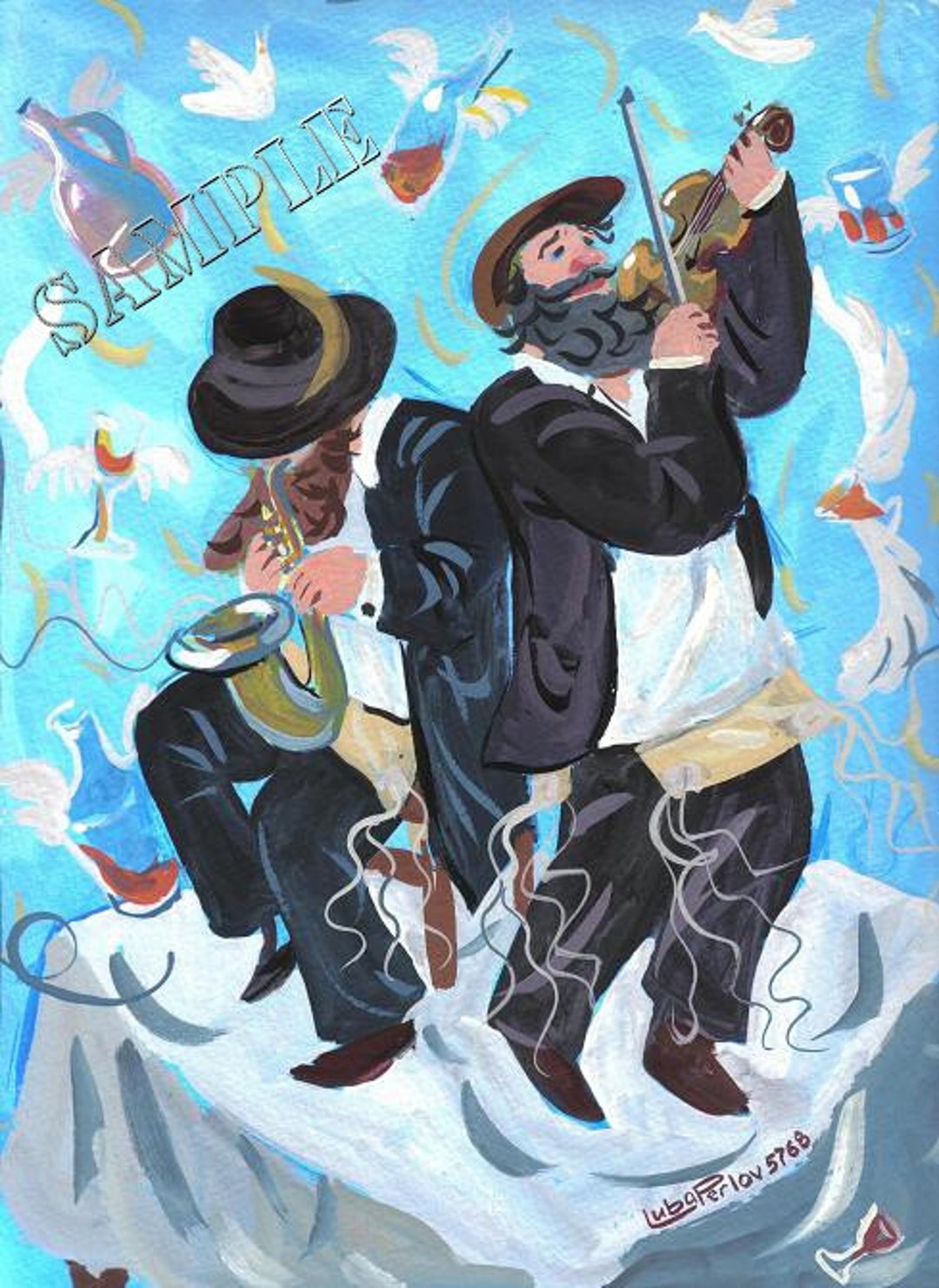Kleizmer Music Print Wall Art Decor Judaica Chassid - Etsy