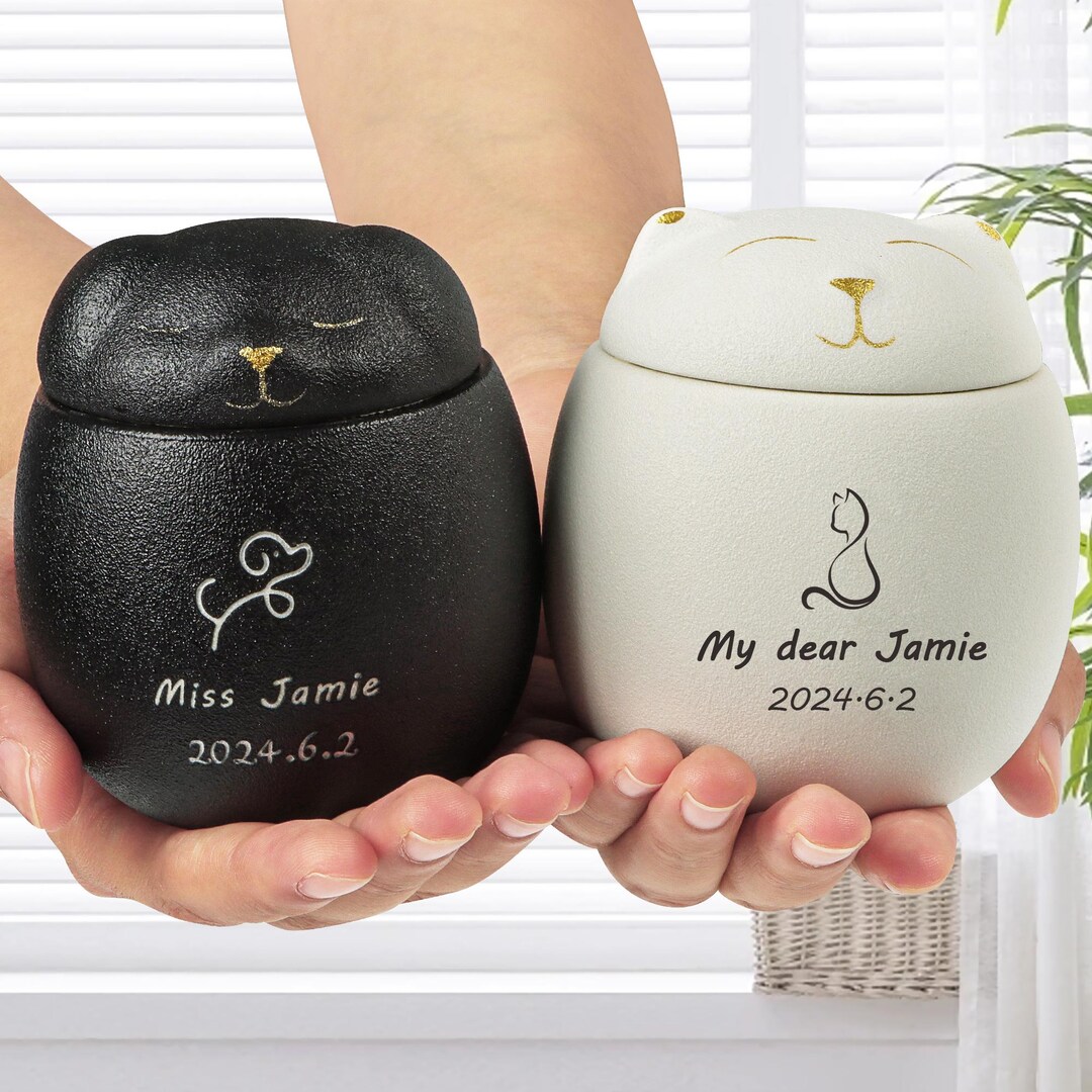 Engraved Pet Urns With Names and Dates，personalized Cremation Urns for ...