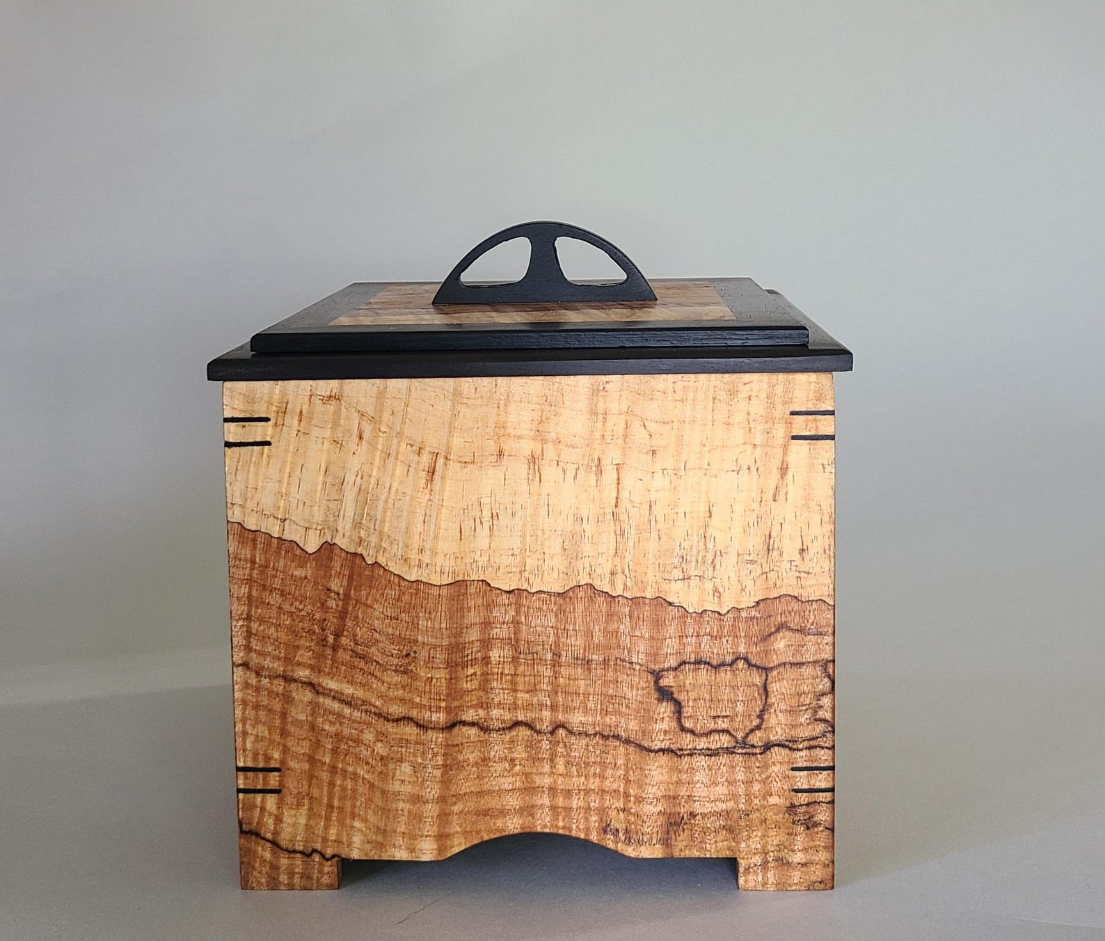 Wooden Box, Fantastic Landscape in Spalted Maple, OOAK Gift, Collectors ...